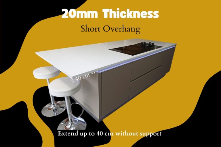 Complete Guide to Dekton Overhangs: Safe Limits & Design Tips - WorkTop