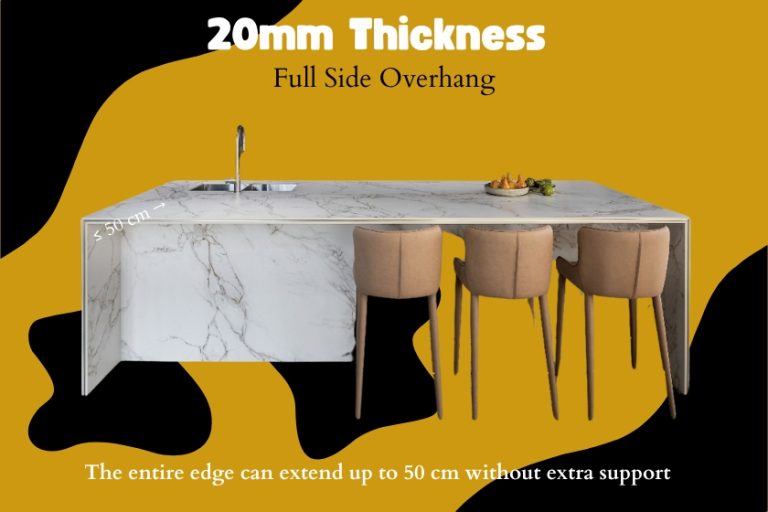 Complete Guide to Dekton Overhangs: Safe Limits & Design Tips - WorkTop